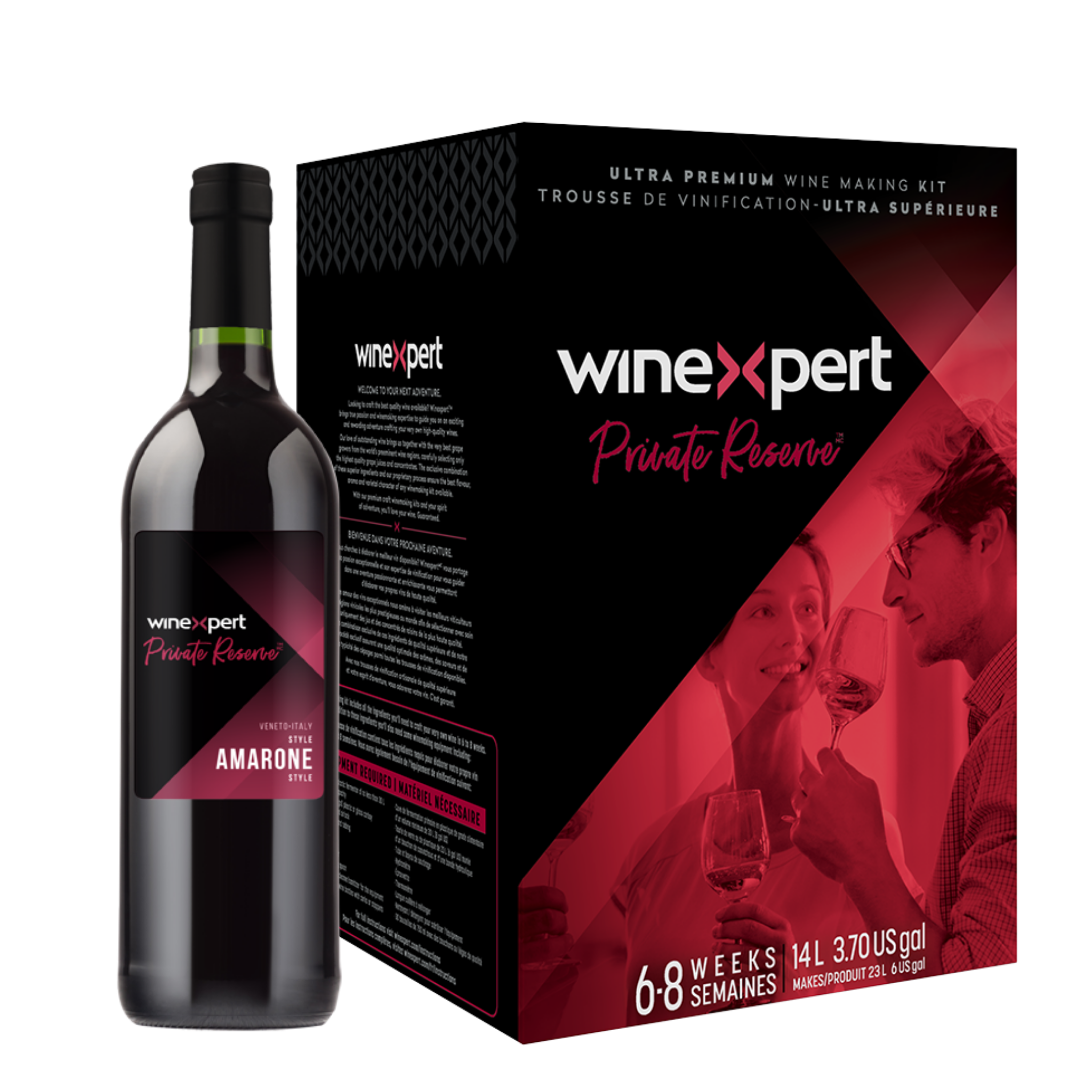 Kit pour faire du vin Style Amarone – Italie (avec peaux) – Winexpert